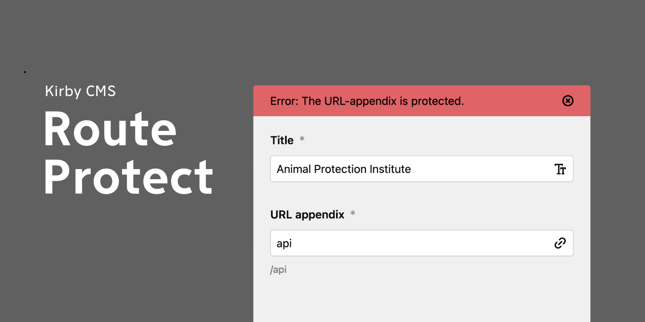 Kirby Route Protect | Kirby CMS Plugins