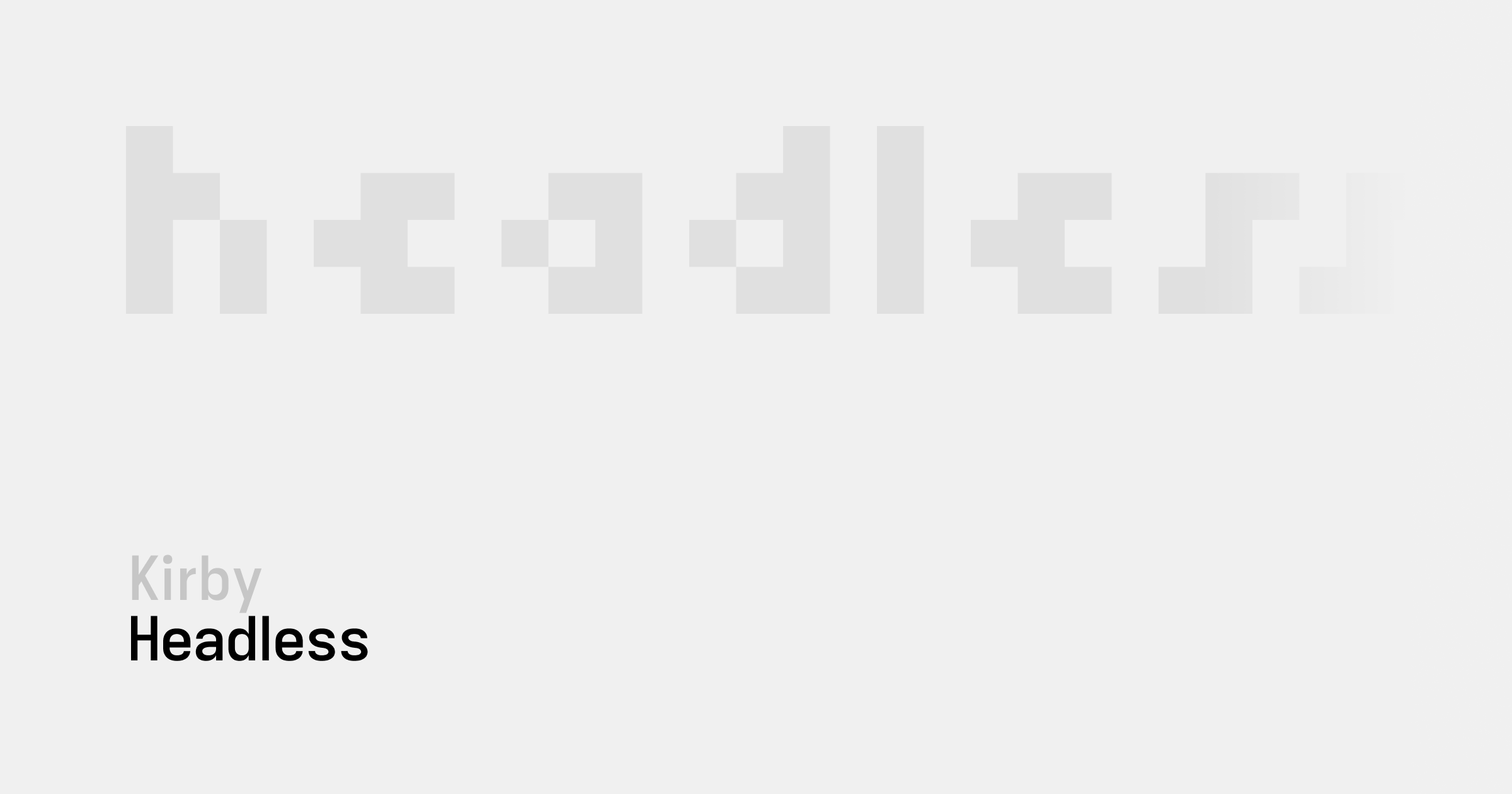 Headless | Kirby CMS Plugins