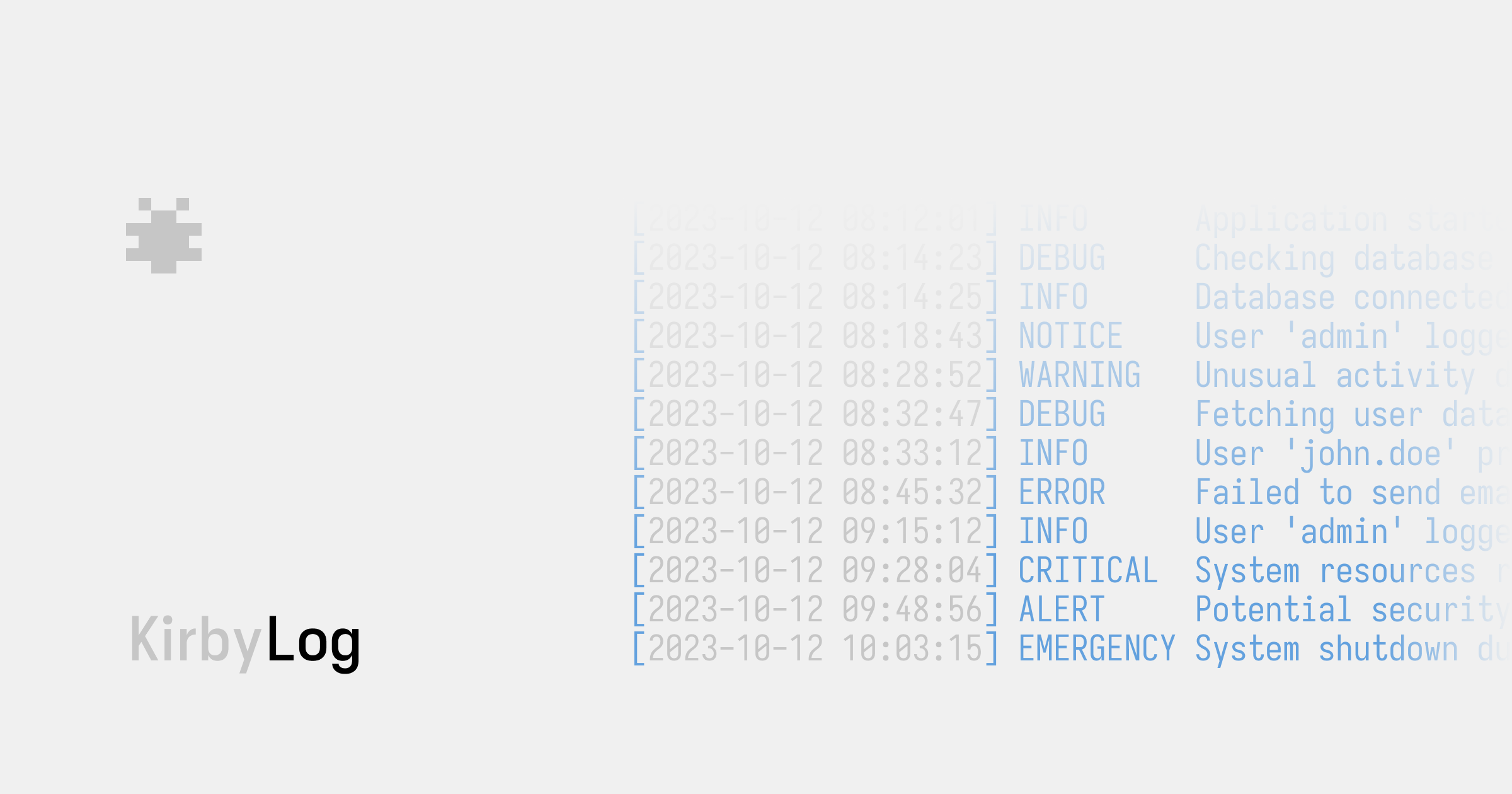 Kirbylog | Kirby CMS Plugins