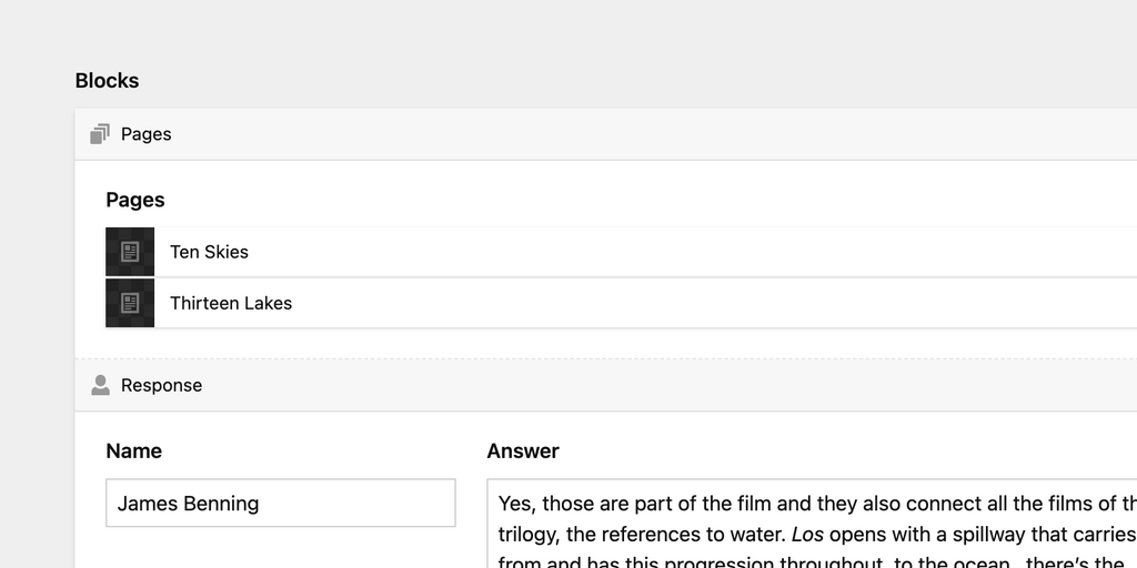 Fields Block | Kirby CMS Plugins