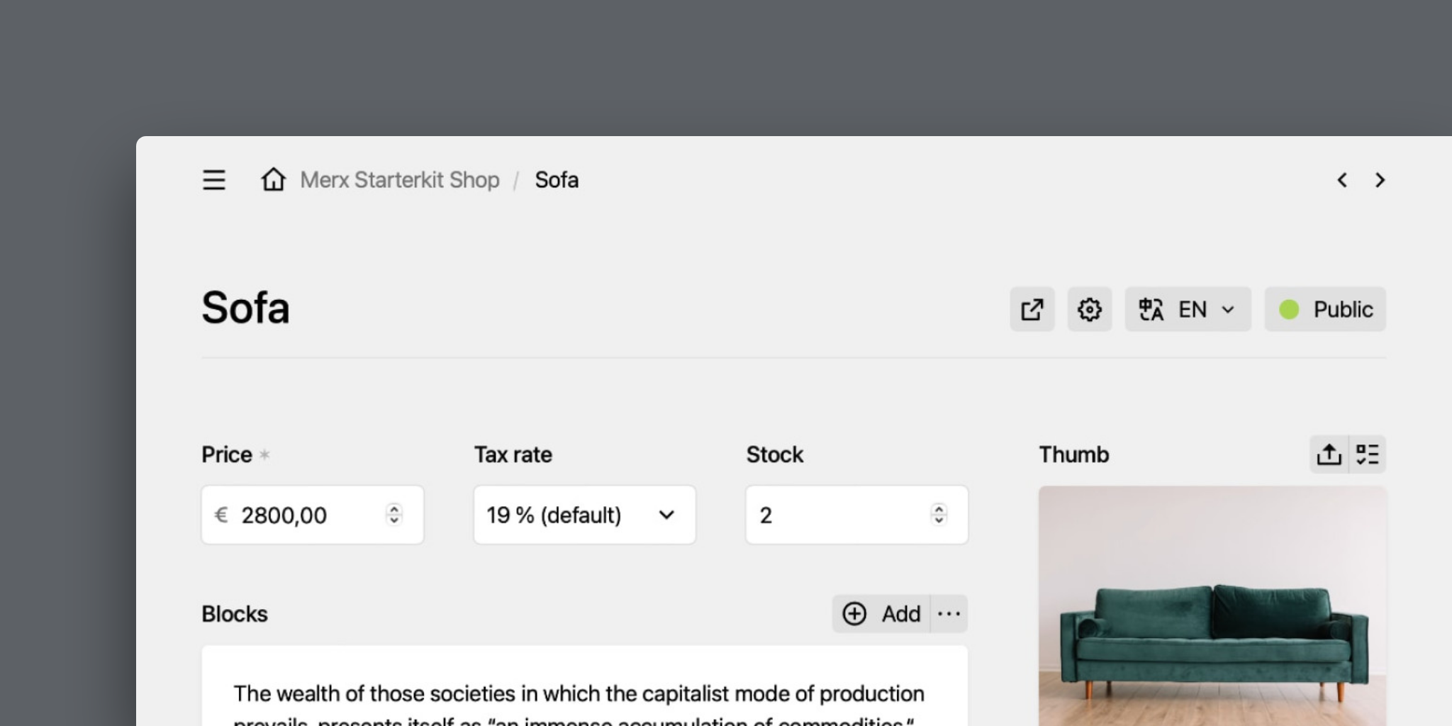 Merx | Kirby CMS Plugins
